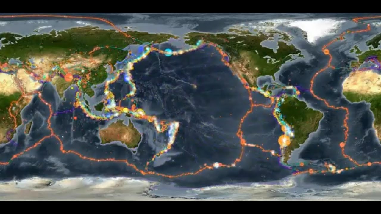 Evolution of tsunamis and earthquakes since 1901 - YouTube