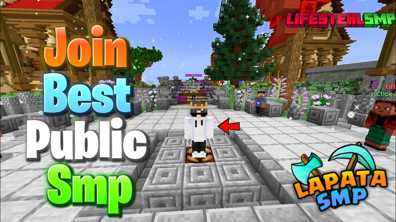 Join Best Lifesteal Public Smp Server For Minecraft 🎀 | Java + PE | 24/ ...