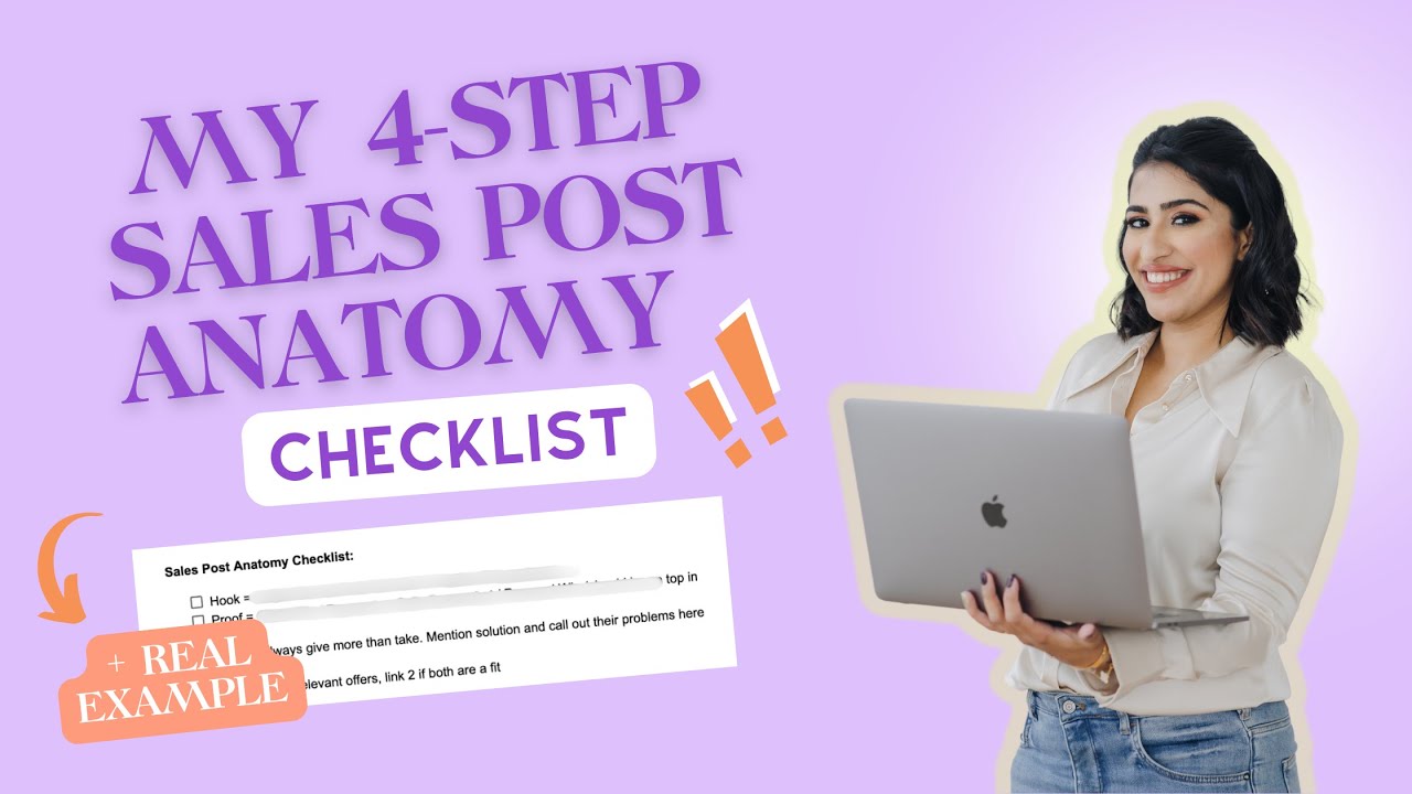 My 4-step sales post anatomy checklist + smart repurposing strategy in action - YouTube