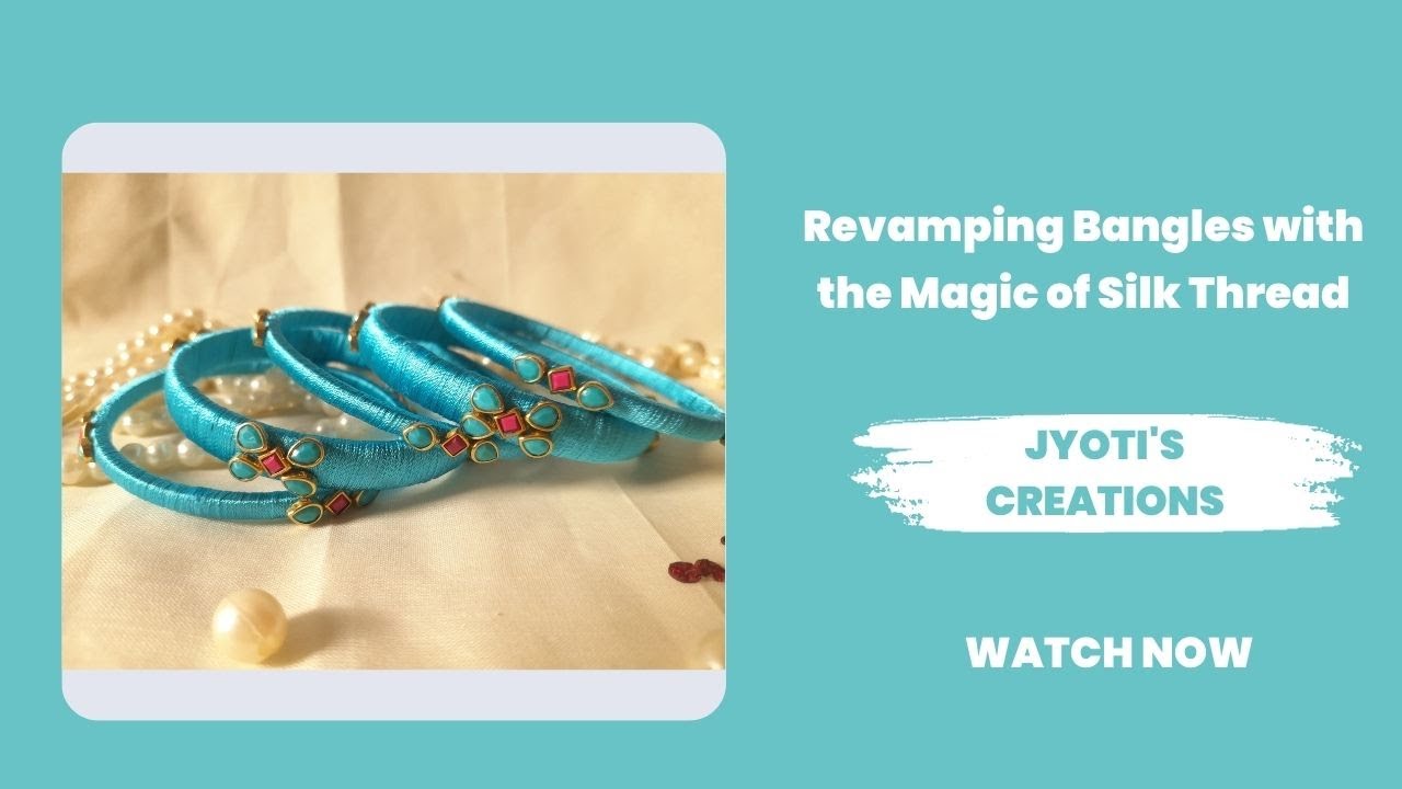 "DIY Silk Thread Bangles Customization with Stunning Stone ...