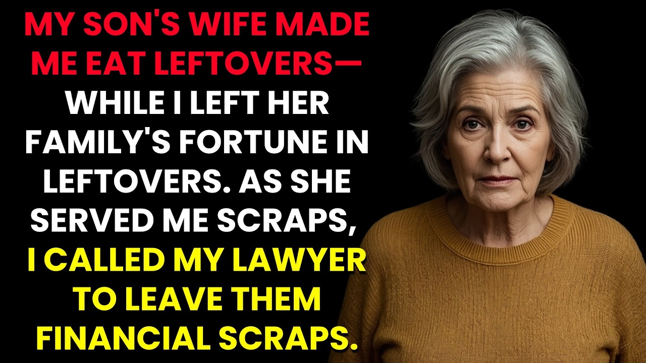 My Son's Wife Made Me Eat Leftovers—While I Left Her Family's Fortune In Leftovers - YouTube