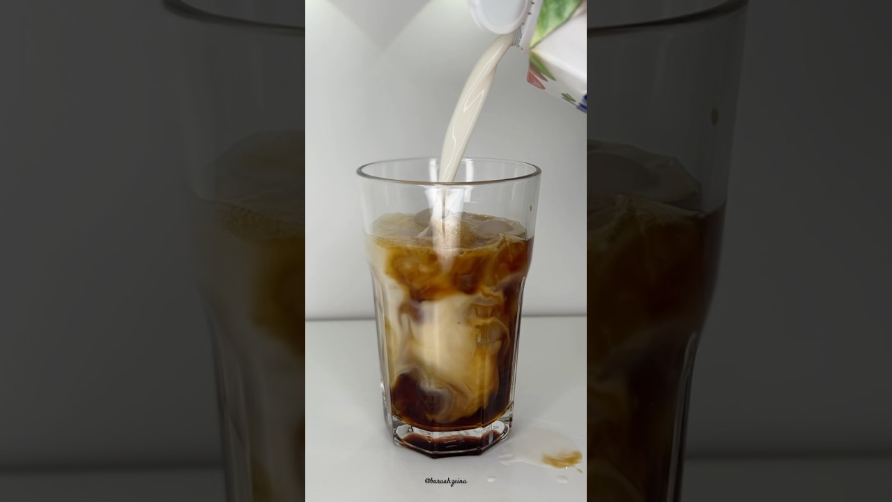 Iced Coffee Maple Syrup Flavored 🍁🍂#shorts #coffee #icedcoffee #explore ...