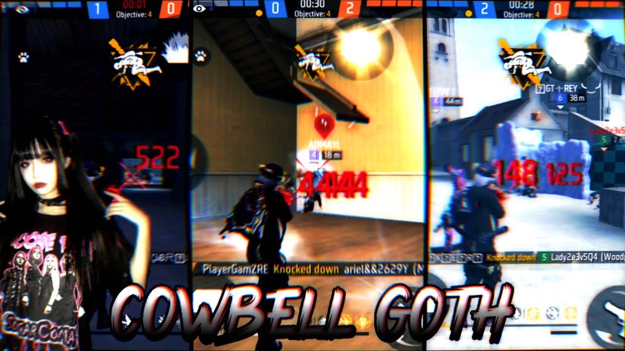 Free Fire Cowbell Goth 🌙🎯 - YouTube
