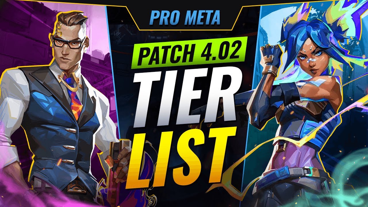 NEW UPDATE: BEST Agents Tier List For PRO Meta! - Valorant Patch 4.02 ...
