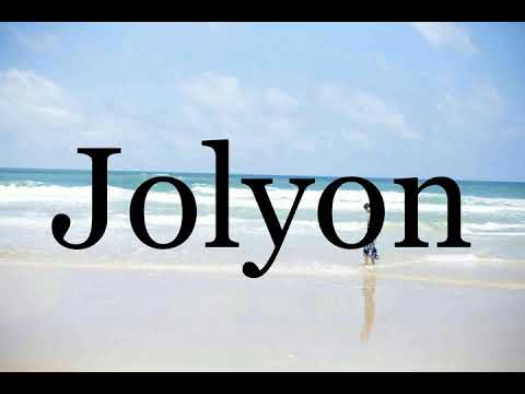 How To Pronounce Jolyon🌈🌈🌈🌈🌈🌈Pronunciation Of Jolyon - YouTube