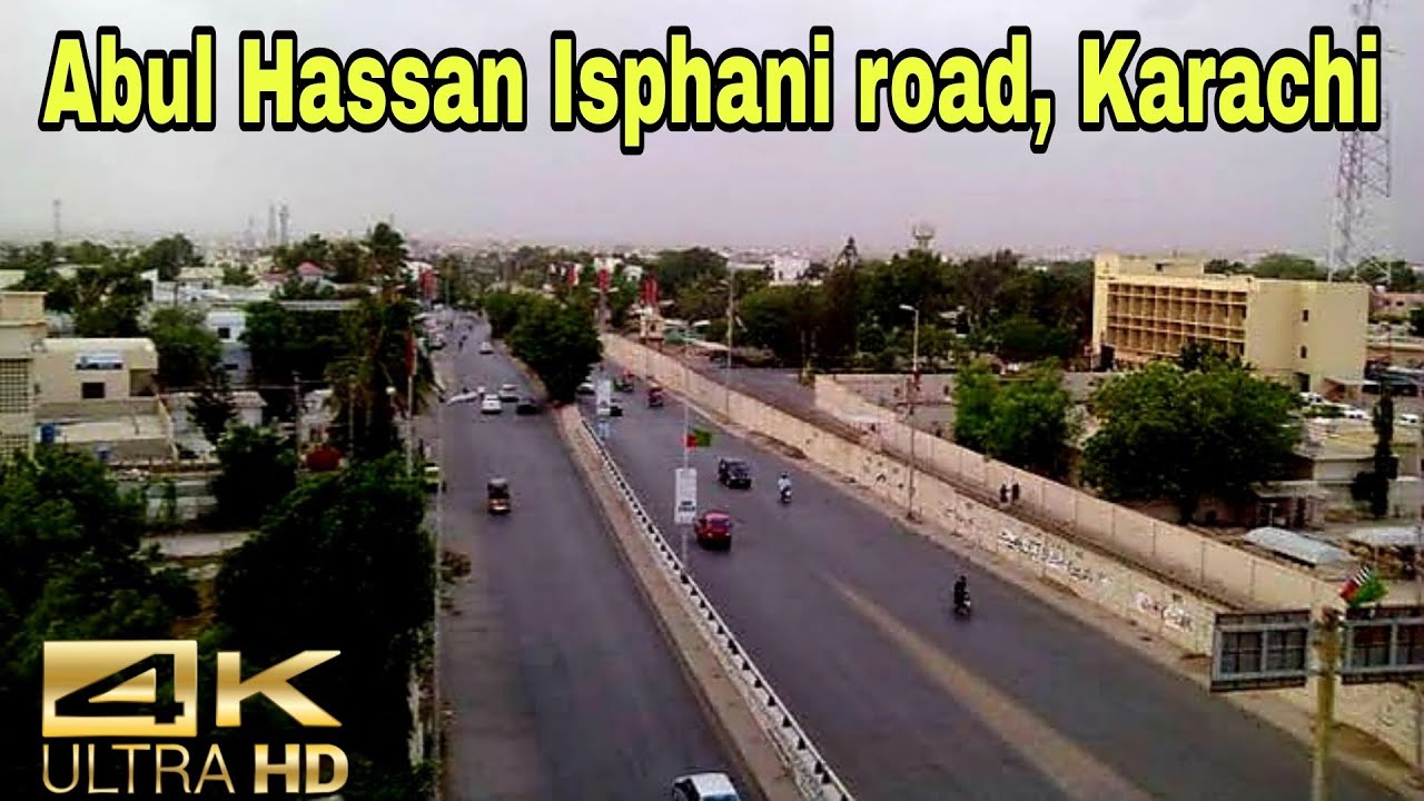 Drive Through Abul Hasan Isphani Road | Karachi Street Drive | Famous Road Drive in Pakistan ...