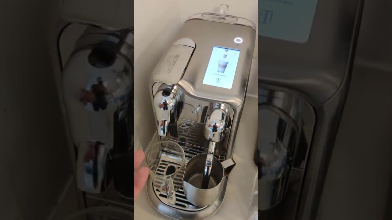 Nespresso Sage Creatista Pro water dispenser temperature measured ...