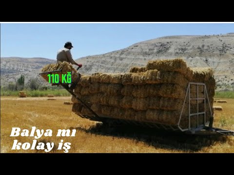 Balya yükleme aparatı yaptık | Artık balya yüklemek daha kolay