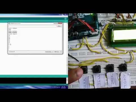 Voting machine using Arduino - YouTube