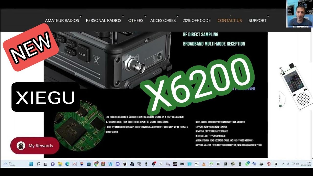 NEW - XIEGU - X6200 , HF /50 - WIFI CW DECODE - RADIODDITY WEBSITE ...