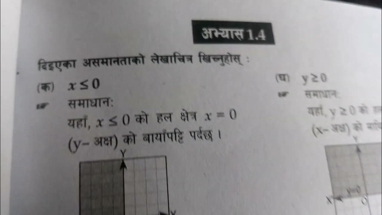 class 10 opt mats exercise 1.4 Linear programming - YouTube