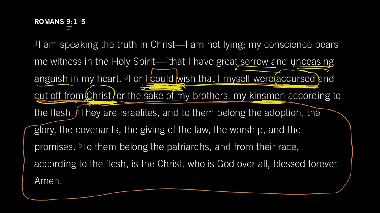 Chosen By God Cut Off From Christ Romans 9 1 5 Part 3 YouTube