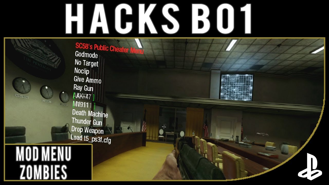 HACK BO1 : Mod Menu Zombies ( EBOOT.BIN) By SC58 - YouTube
