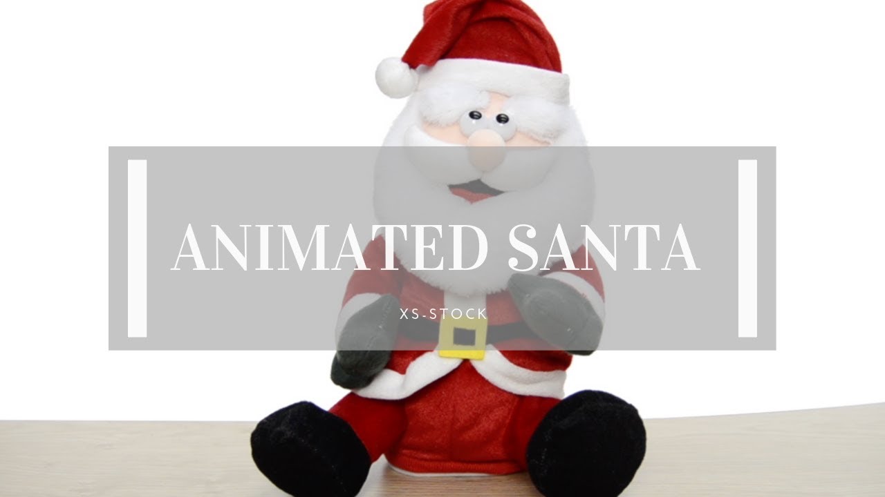 Animated Santa Christmas Decoration - YouTube