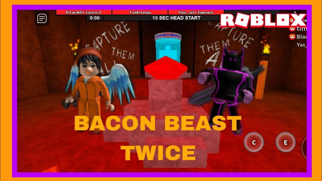 **BACON BEAST TWICE**|ROBLOX FLEE THE FACILITY|** - YouTube