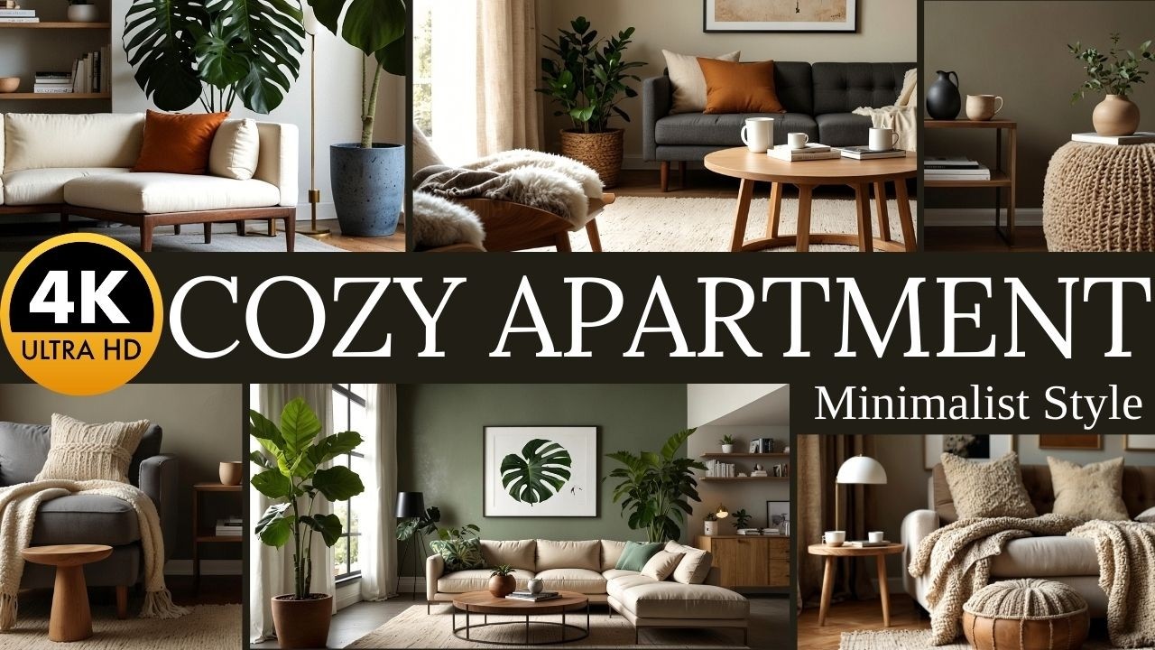 4K | Cozy Apartment Living Room: BEST 5 Ideas for Minimalist Style 2025 ...