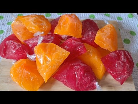 How to make soft flavored ice pops at home || Make soft ice lollies at home || Soft Ice candy ...
