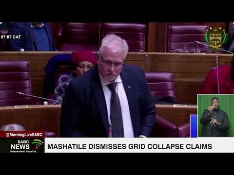 Deputy President Mashatile dismisses grid collapse idea, calling it a scarecrow - YouTube