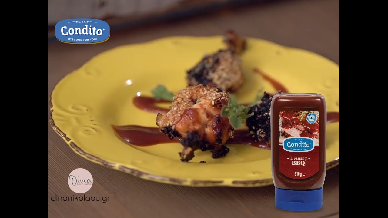 Dina’s recipes with Condito Foods / Chicken Wings με BBQ sauce Condito ...