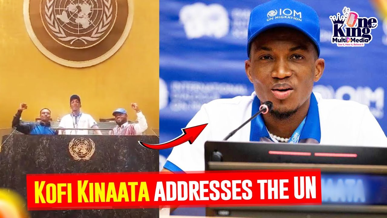 Kofi Kinaata Addresses The UN with a Powerful Speech - YouTube