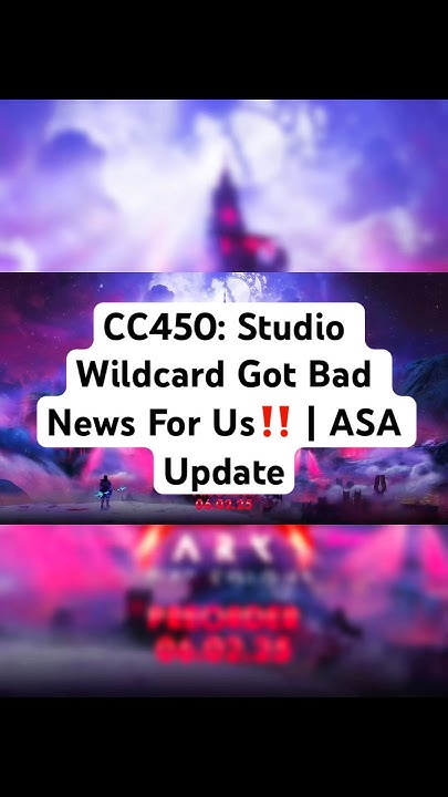 Community Crunch 450: Studio Wildcard Got Bad News For Us | ASA Update 😱‼️ - YouTube
