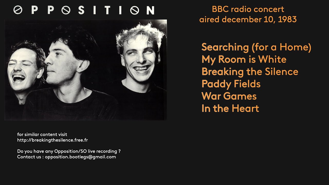 The Opposition, BBC Session, aired December 12, 1983 - YouTube Music