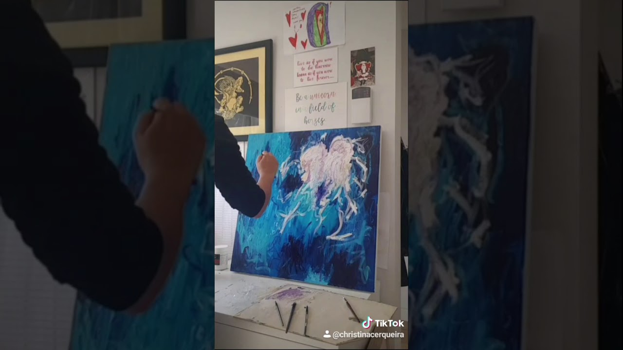 Floating - Painting Process - YouTube