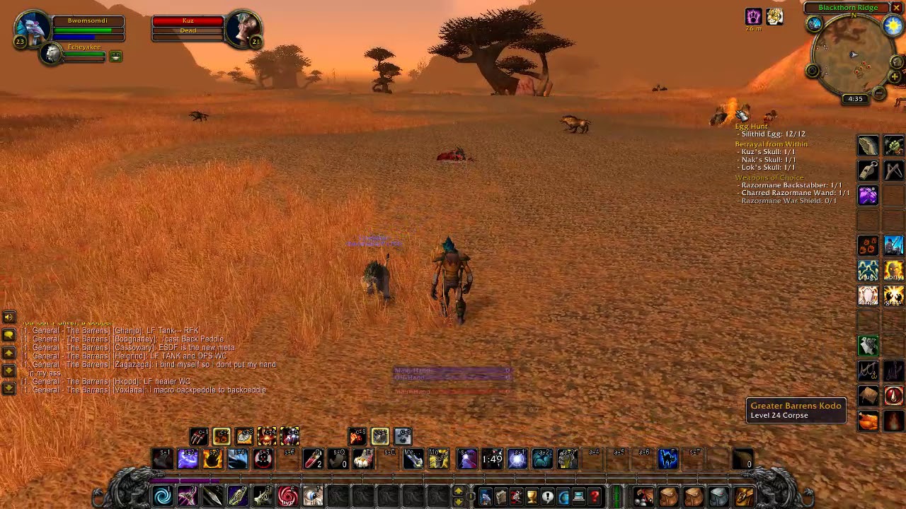 Vanilla WoW Quest Betrayal from Within (Kuz) - YouTube