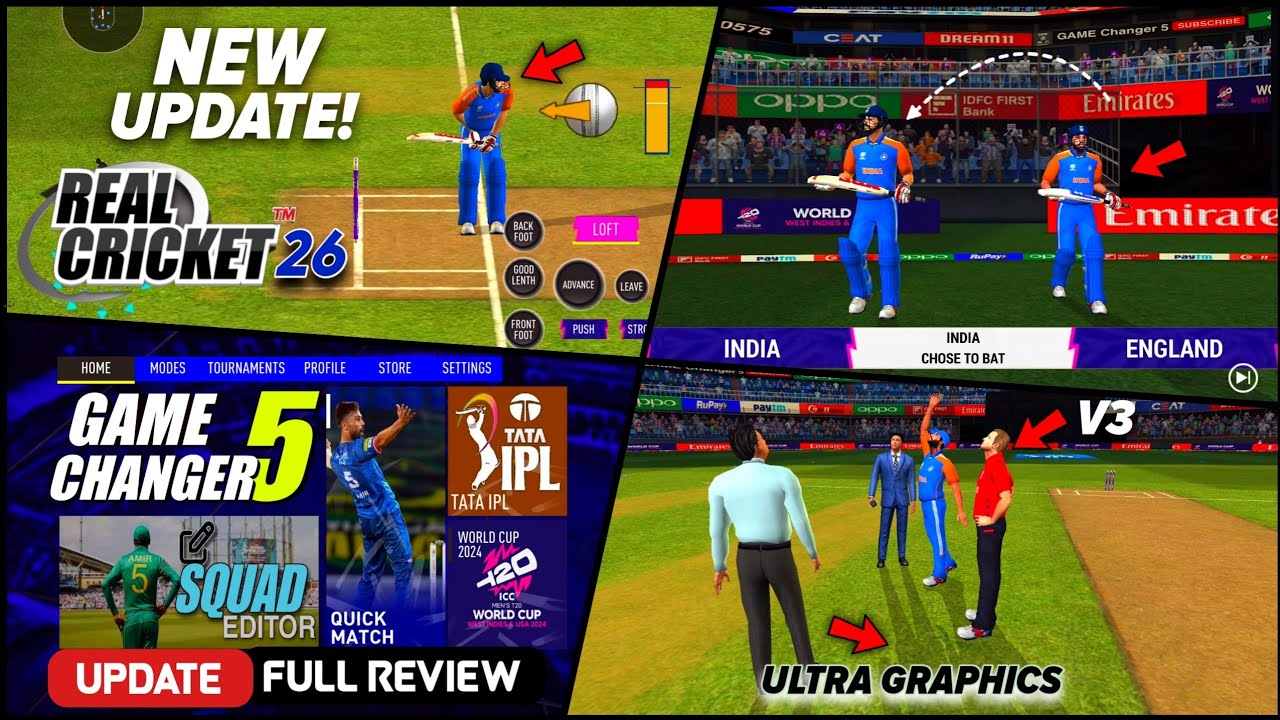 Game Changer 5 x Real Cricket 26 | Update Full Review & Download, Ui ...