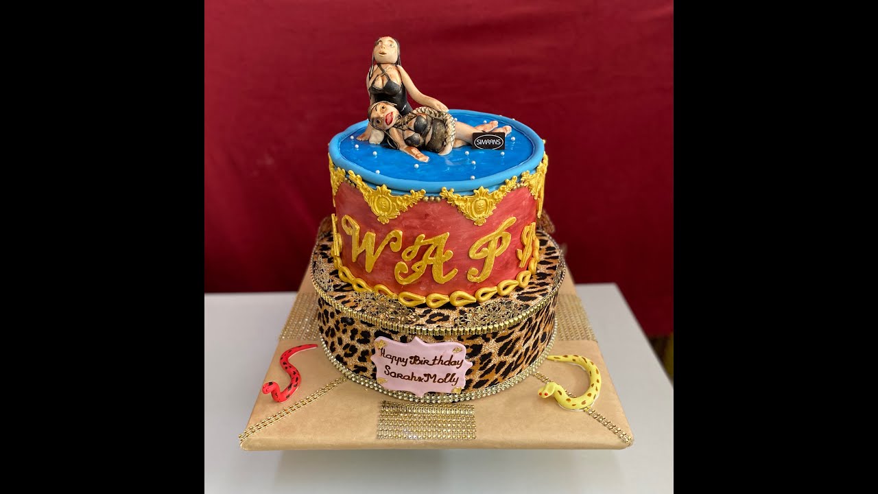Simrans Cardi B Cake - YouTube