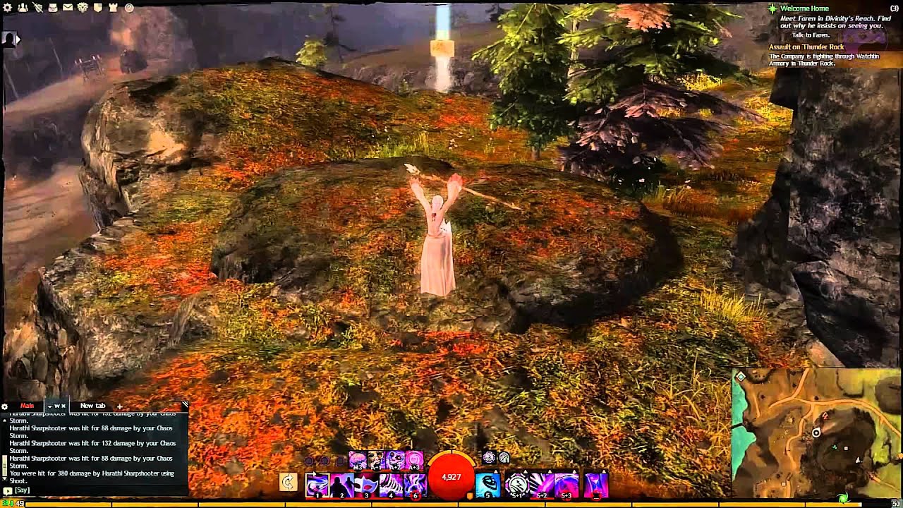 Guild Wars 2: Harathi Hinterlands Vista - Thunder Rock - YouTube