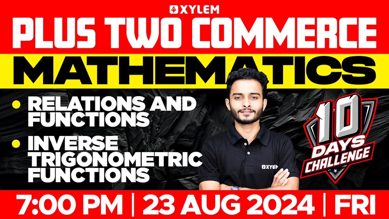 Plus Two Commerce - Maths | Relations & Functions, Inverse ...