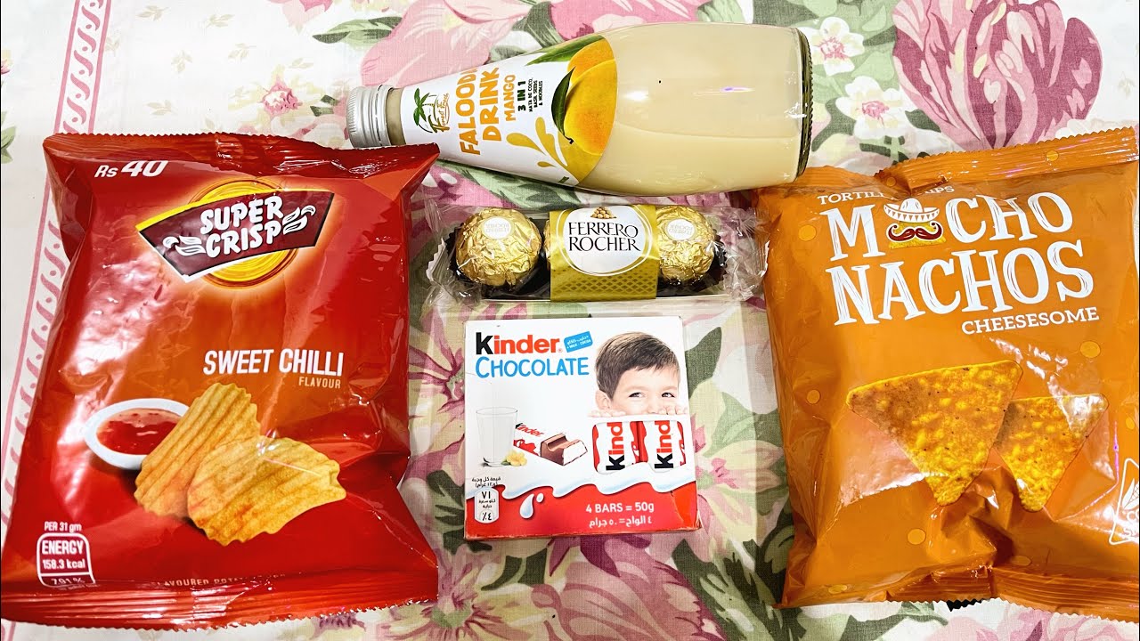 Satisfying unpacking of most popular snacks #snacks #candy #satisfying ...