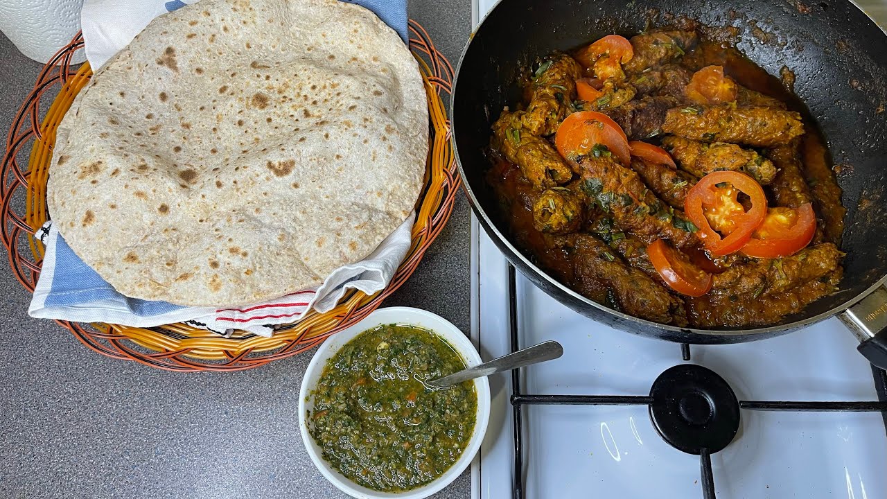 SEEKH KEBAB SALAN | TAWA ROTI - YouTube