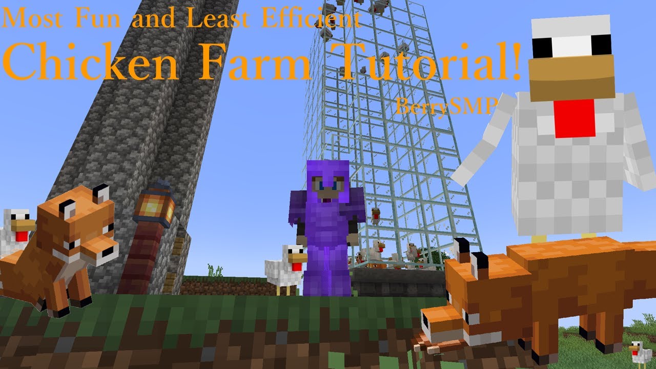 Chicken Farm that RAINS CHICKENS! Also has a cute Fox as a Employee ...