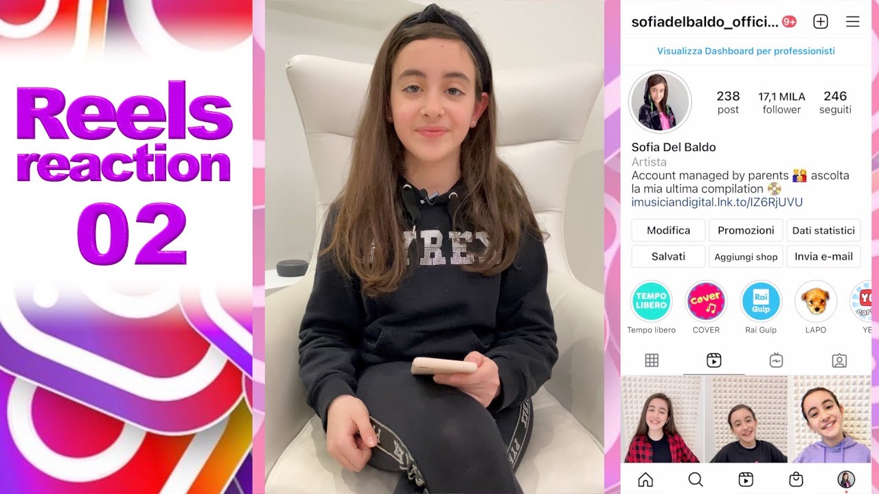Instagram Reels Reaction 02 - Sofia Del Baldo - YouTube