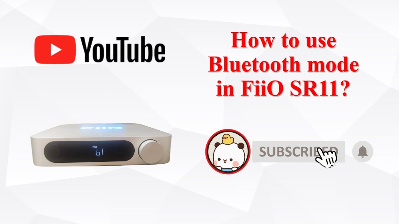 How to use Bluetooth mode in FiiO SR11? - YouTube