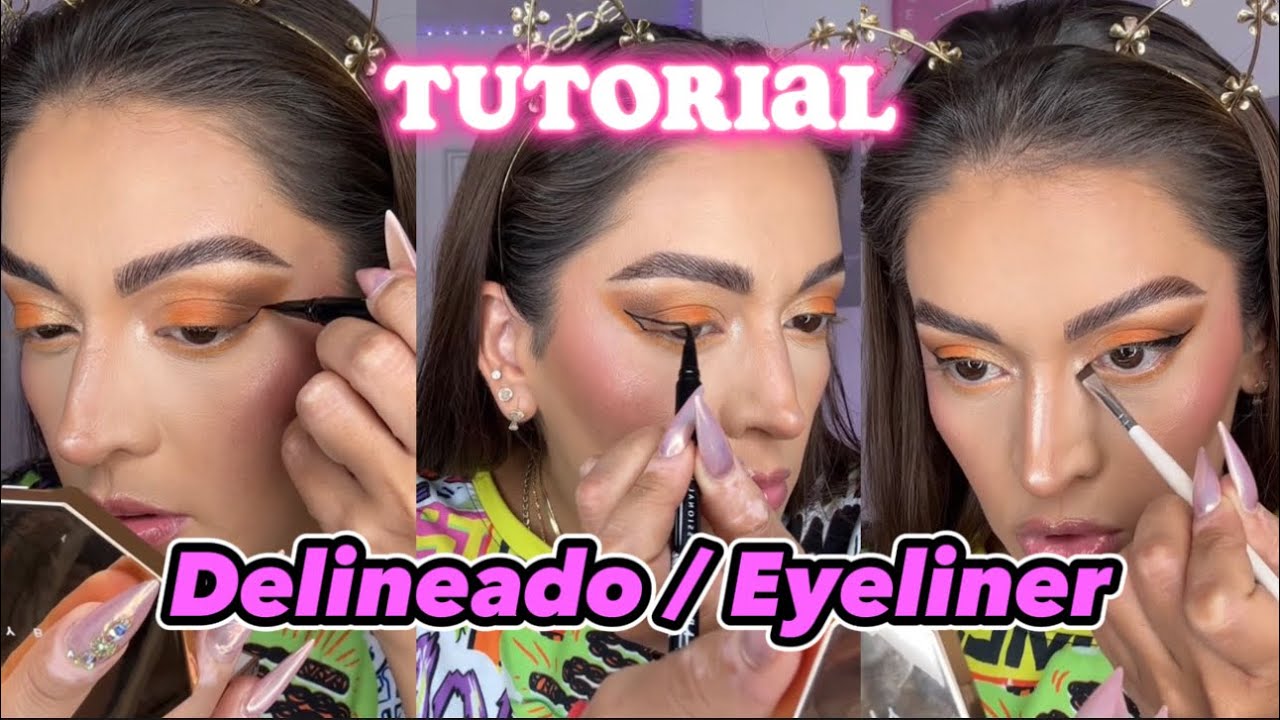 Tutorial de cómo hacer un delineado básico / How to do a basic eyeliner ...