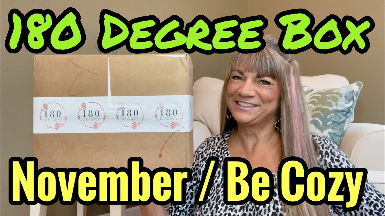 180 Degree Box November 2022 Be Cozy + 15% off 1st Sub Box - YouTube
