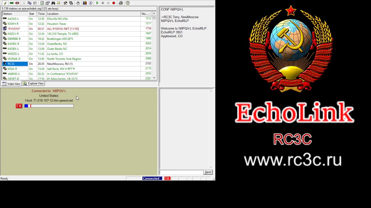 EchoIRLP QSO to Terry N0PQV / EchoLink - YouTube
