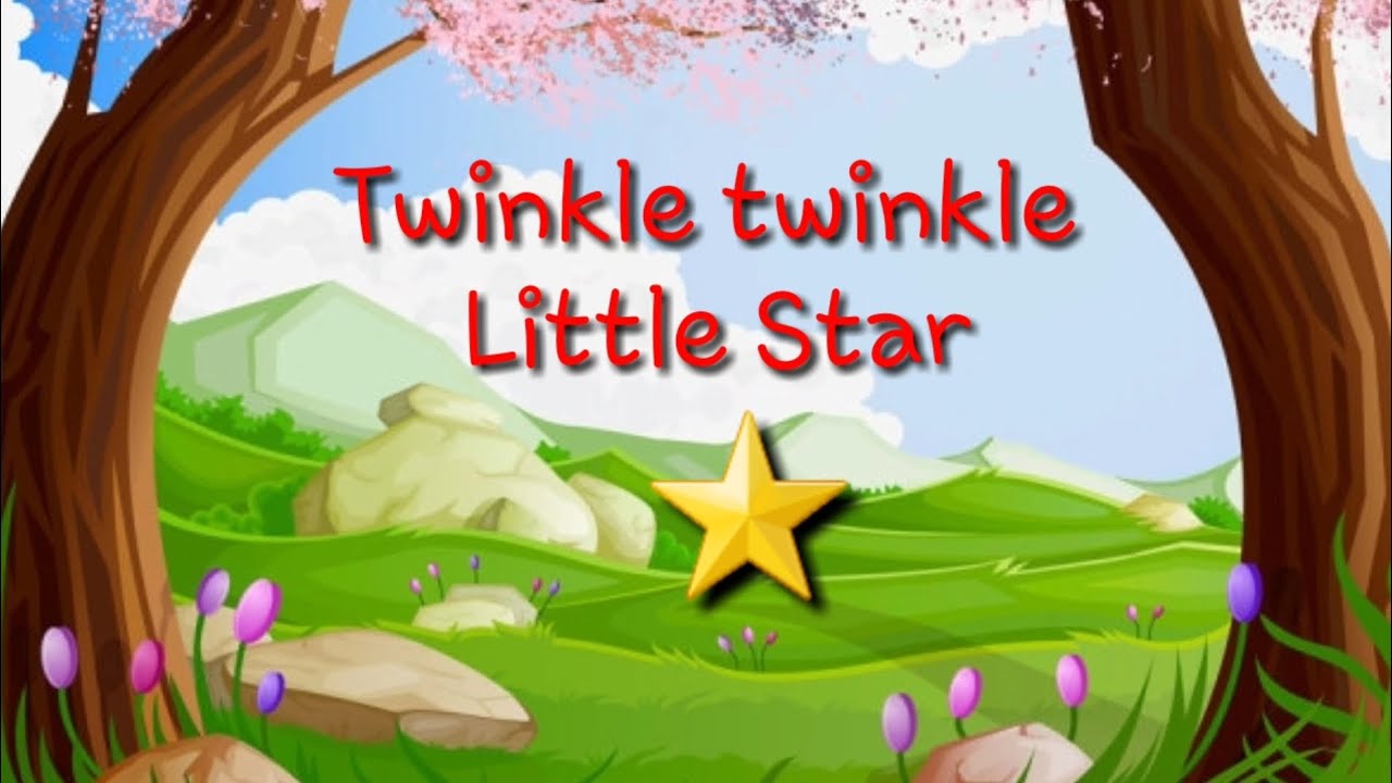 Twinkle twinkle/ poem for kids/ English rhymes - YouTube