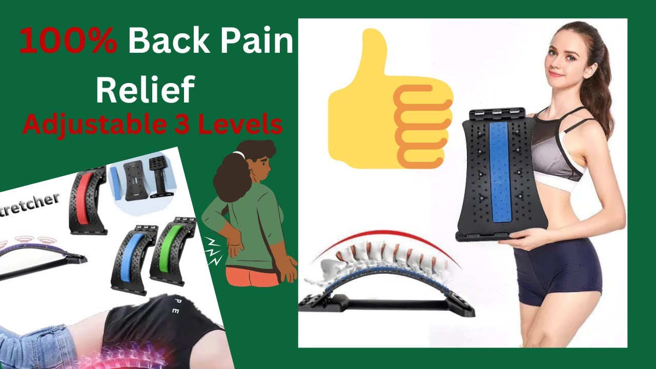 Ultimate Back Pain Relief: Lumbar Back Stretcher for Instant Spine ...