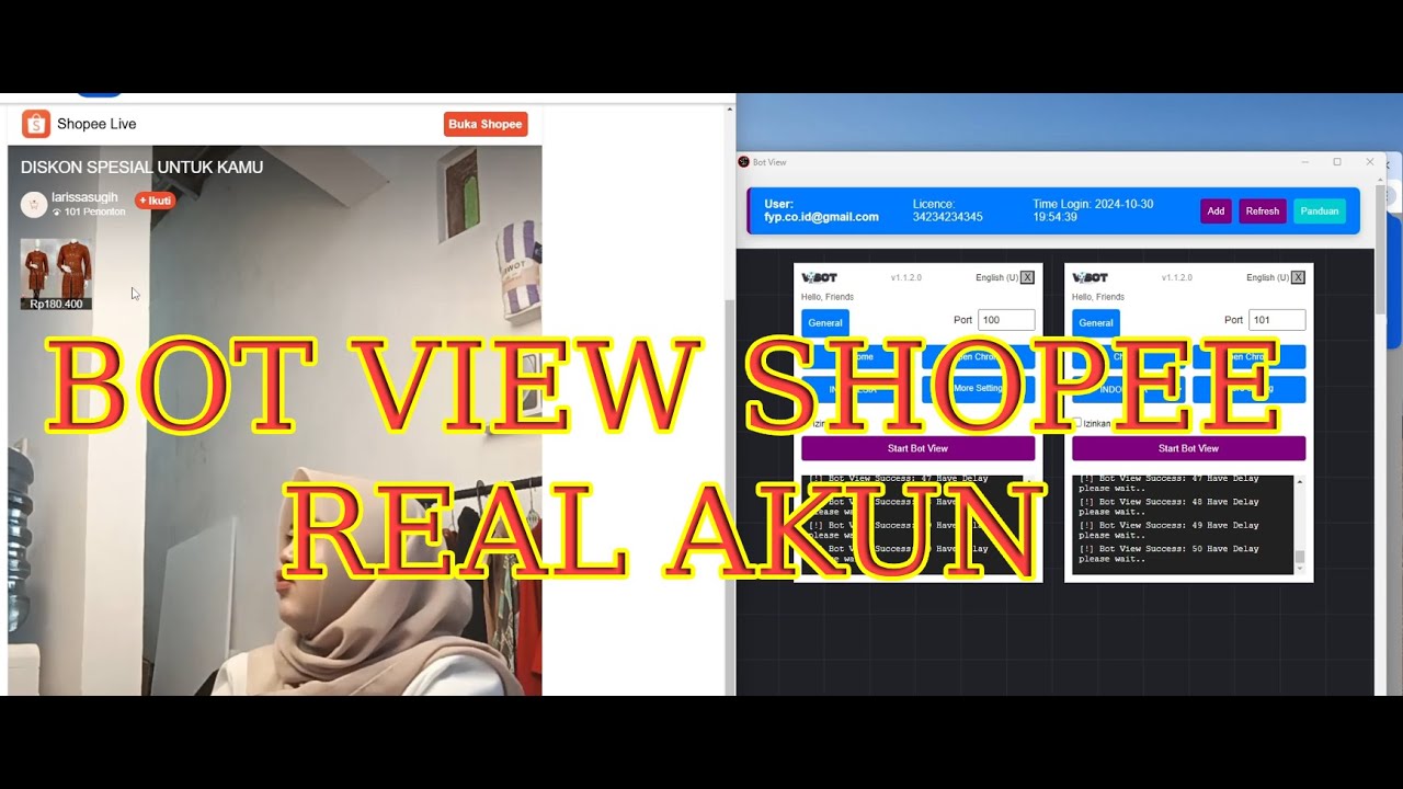 Update Shopee Live Bot View Terbaru - YouTube