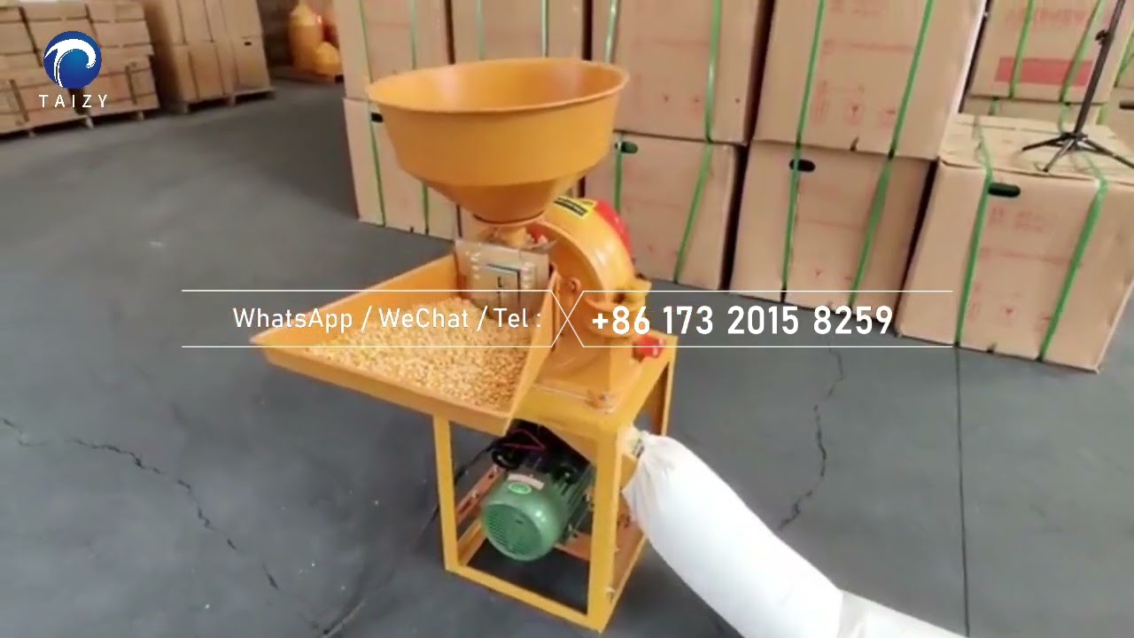 How does the disk milling grinder work? Small grain, corn grinder ...