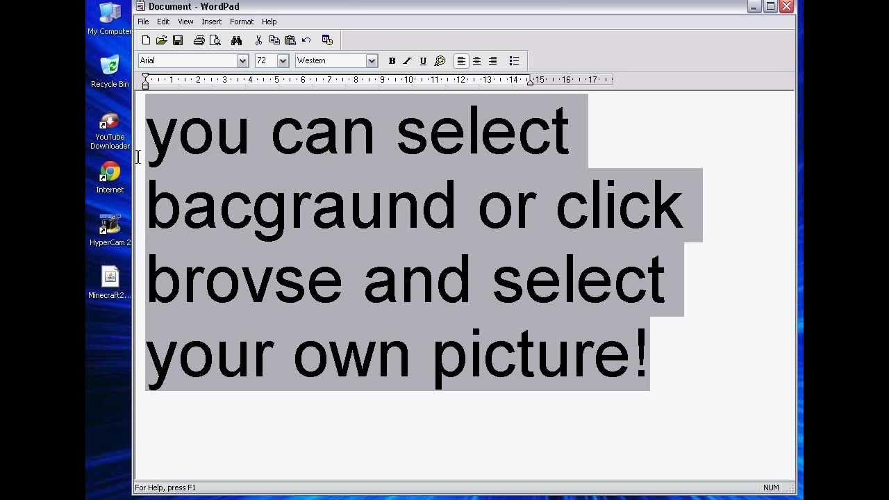 How to change screen picture - YouTube