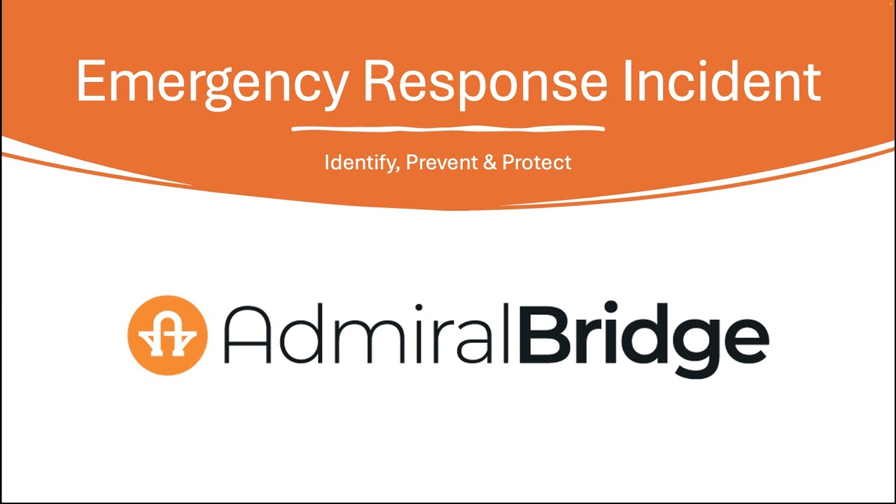 AdmiralBridge Emergency Response Incident form End User Training - YouTube