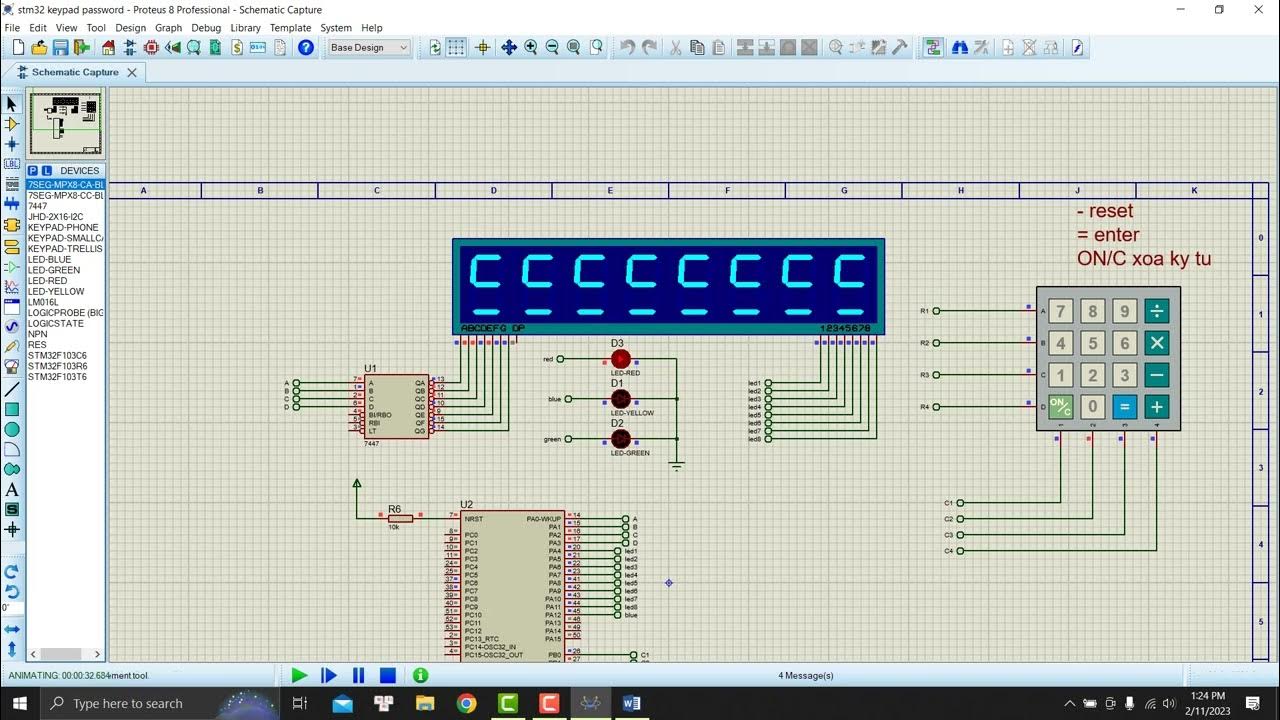stm32 keypad password - YouTube
