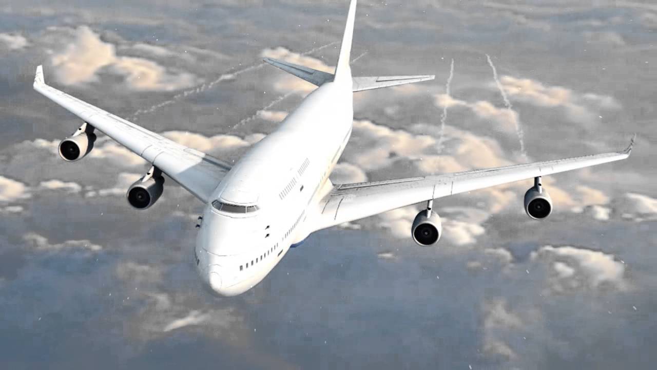 Animation Boeing 747 C4D | After Effect - YouTube
