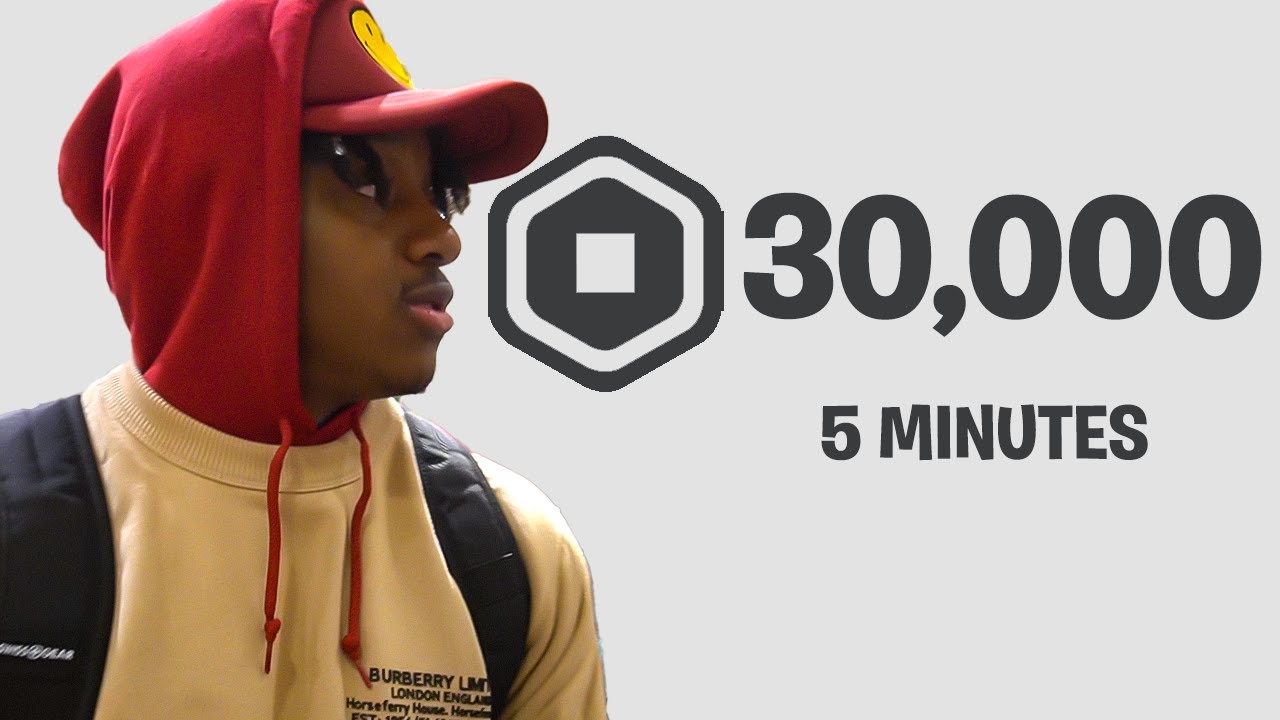 HOW I MADE 30 000 ROBUX IN 5 MINUTES YouTube