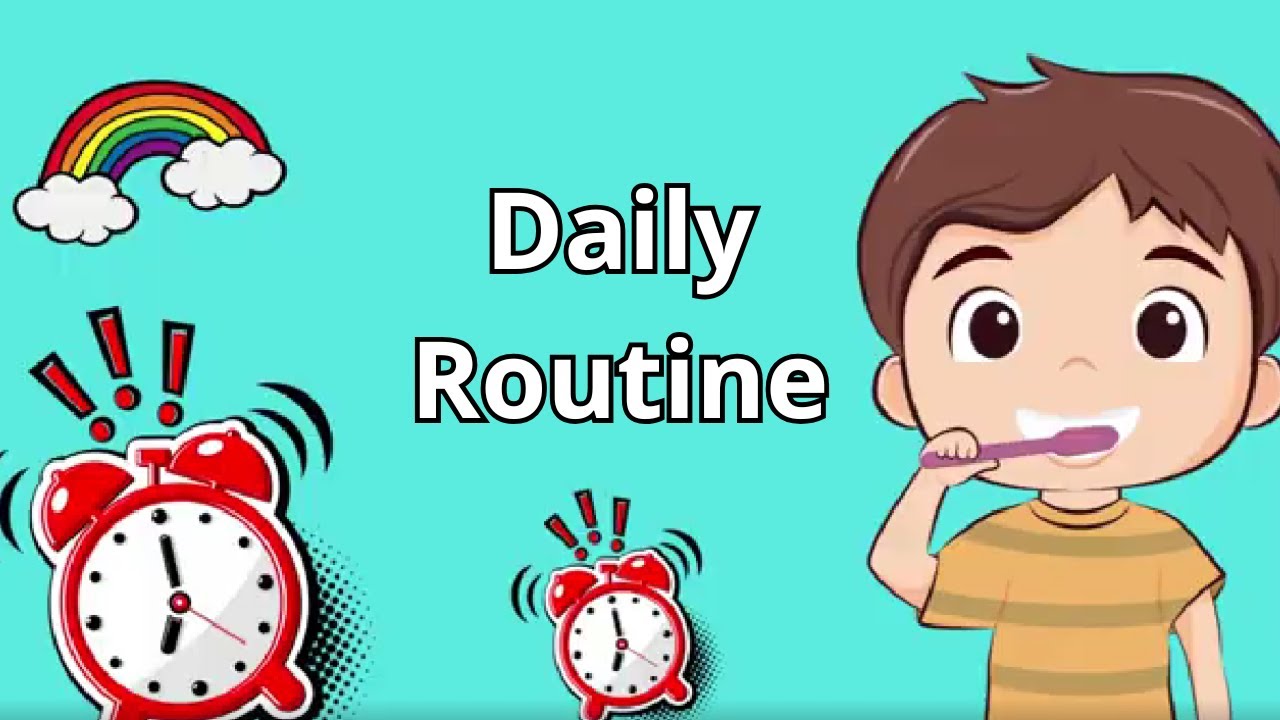 Fun Daily Routine Song for Kids 🎵 | Learning Good Habits - YouTube